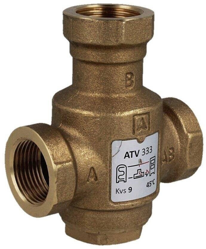 Afriso ATV 333 Temperaturschutzventil DN25 1" Messing 45°C (1633310) ab ...