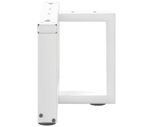 vidaXL Couchtischbeine T-Form 2 Stk. Stahl Weiß 50x25x(30-31)cm ...