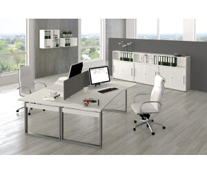 Kerkmann Stage One Form 5 Schreibtisch Bügel-Gestell 200x100cm Weiß ...