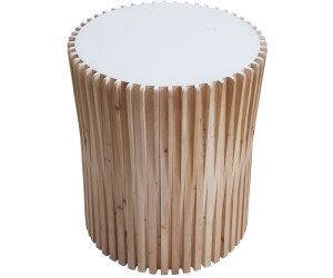 Mendler HWC-N31 Beistelltisch Tannenholz Ø51cm natur-weiß (106173) ab ...