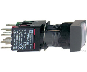 Schneider Electric Leuchtdrucktaster weiß quadratisch flach LED 24V ...