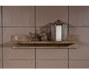 Massivmoebel24 Nature Grey Wandregal Sheesham 66x25x20cm grau geölt (09 ...