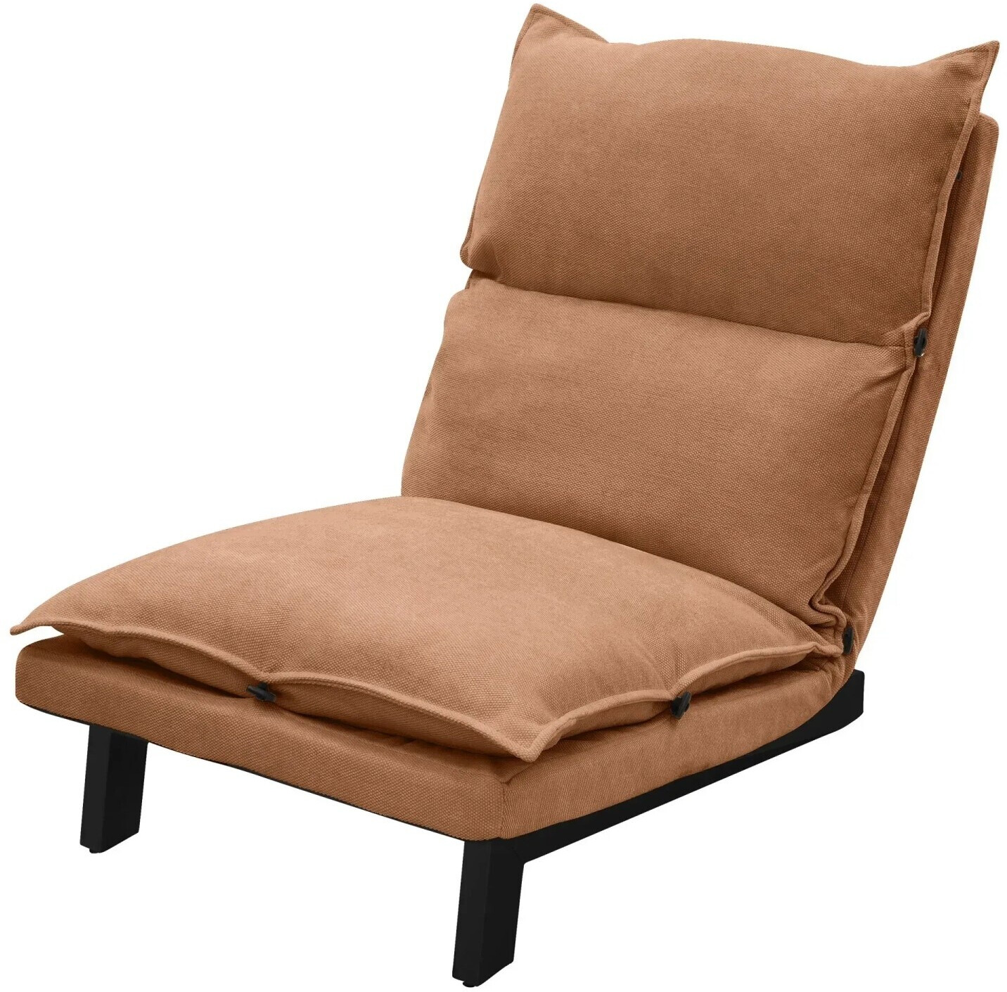 ML-Design Bodenstuhl Relaxsessel Leinen, verstellbare Rückenlehne 90 ...