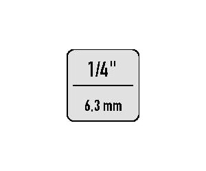 Tecwerk Steckschlüsselsatz 36-teilig 1/4 Zoll, SW 4-14mm, 6-Kant ...