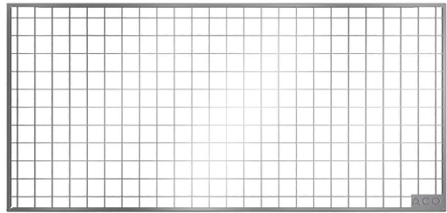 ACO Therm Lichtschacht Abdeckrost begehbar 100 x 40 cm Maschenrost 30/ ...