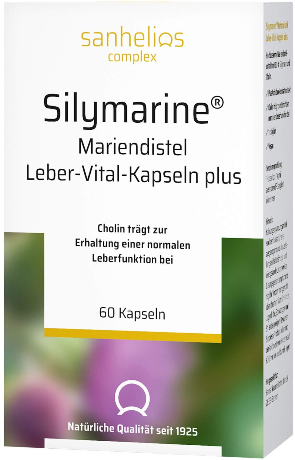 Sanhelios Silymarine Mariendistel Leber-VitalKapseln plus 60 Stk. ab 12 ...