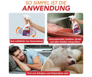 Futum 2x5L Schaben- / Kakerlakenspray + 5L Sprüher 10 l Spray (F110825 ...