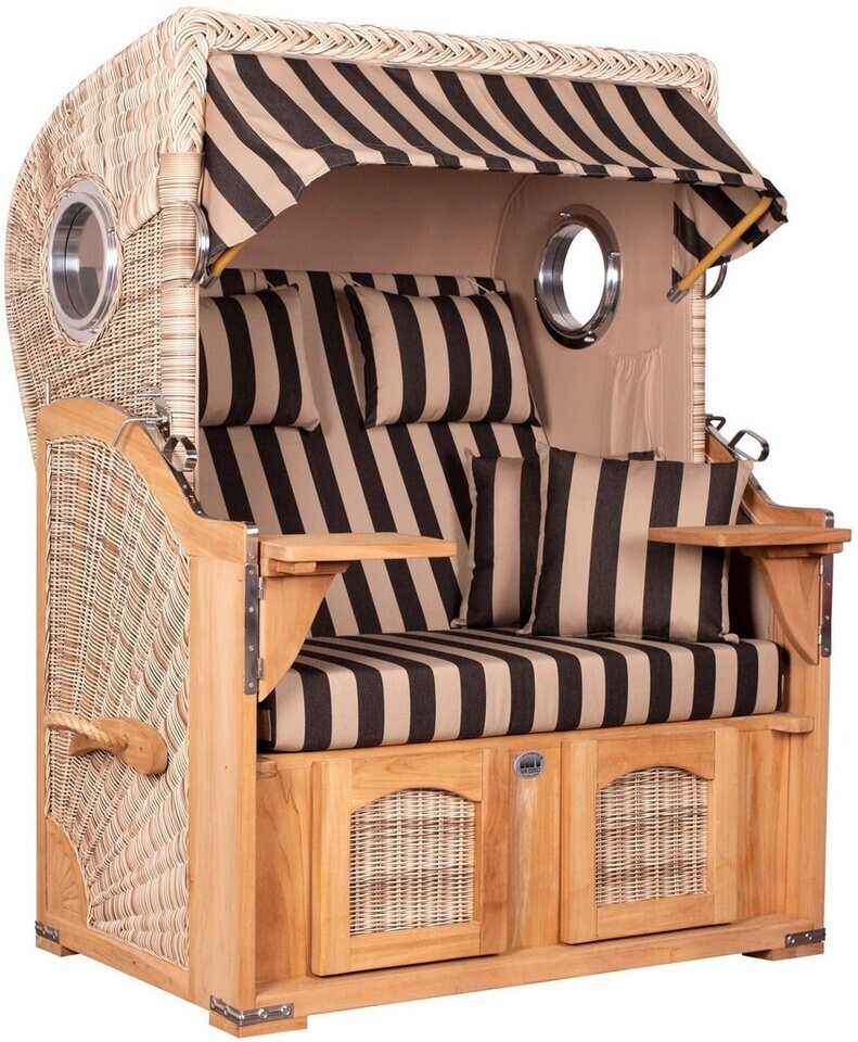 Mr. Deko Strandkorb Düne Bullauge Teak PE Shell Dessin 581 ab 1.999,00 ...