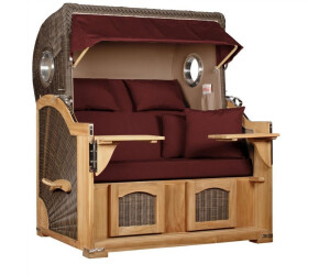 Mr. Deko Strandkorb Düne Grande Bullauge Teak PE Grey Dessin 550 ab 2. ...