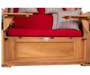 Mr. Deko Strandkorb Baltikum Bullauge Teak PE Grey Dessin 585 ab 2.499 ...