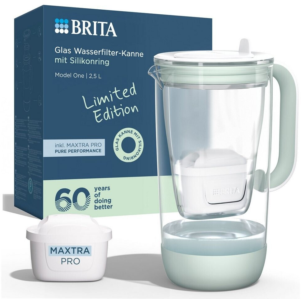 BRITA Wasserfilter Kanne Glas Limited Edition 2,5l inkl MAXTRA PRO Pure ...