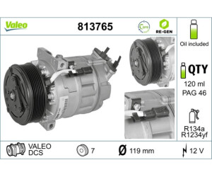 Valeo Kompressor Klimaanlage 813765 ab 222,99 € | Preisvergleich bei ...