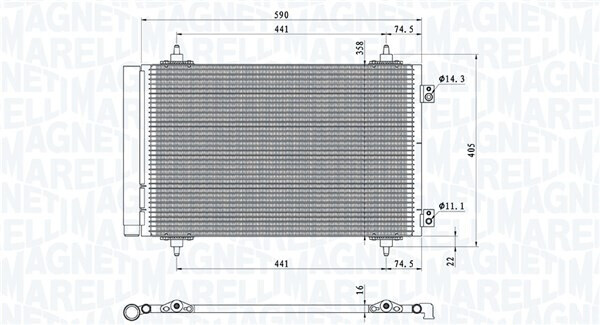 Magneti Marelli Kondensator Klimaanlage 350203710000 ab 69,39 ...