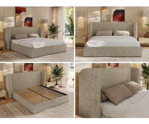 MKS Meble Emora Classic Polsterbett mit Lattenrost 180x200cm ...
