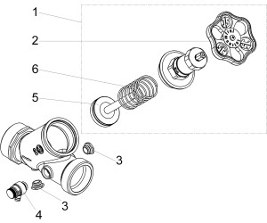 Schlösser JS KFR-Ventil Außengewinde MULTI DN40 AG1 3/4" mit Entleerung ...