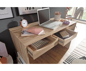 Wohnling Massa Schreibtisch 120x55cm Sonoma Eiche 3 Schubladen (WL1.791 ...