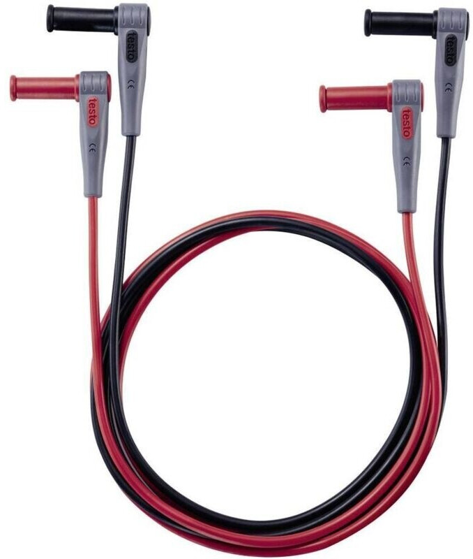 Testo Messleitungs-Verlängerungsset 4mm Stecker 1m schwarz/rot (0590 ...