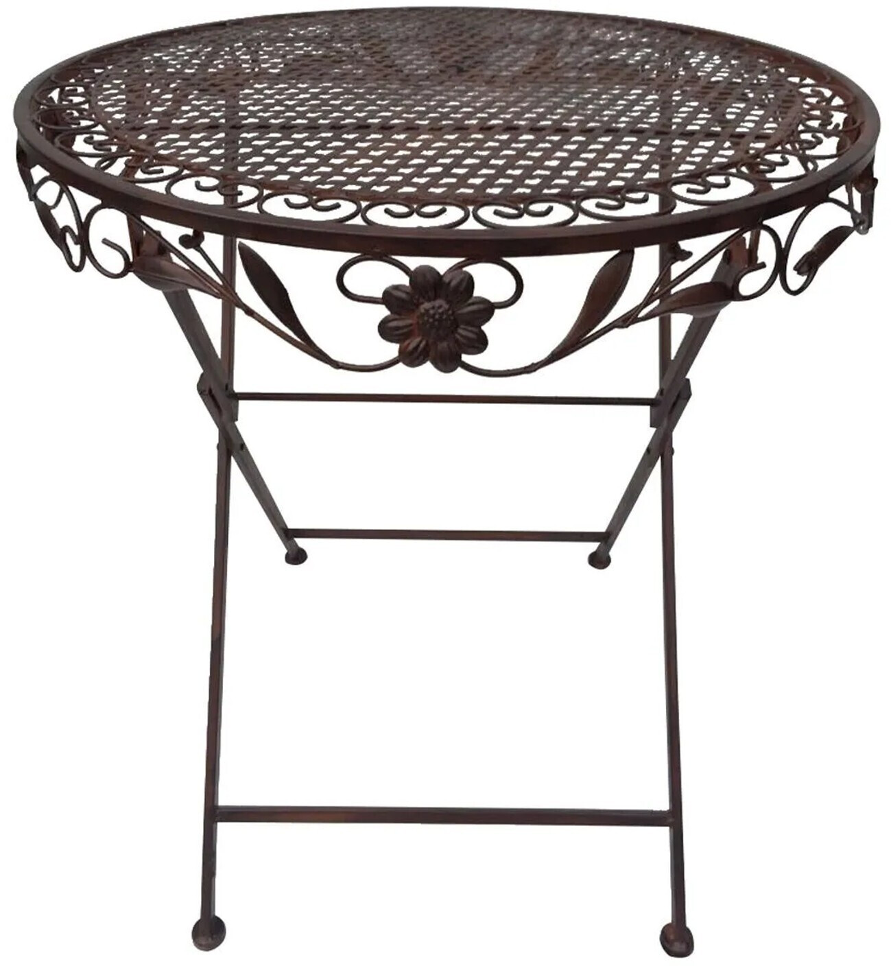 Linder Exclusiv Bistro-Gartenset 3-tlg. klappbar Antik-Design grau ...