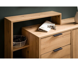 Finebuy Schuhschrank mit Schublade & Regal, Eiche-Dekor, 98x110x30cm ...