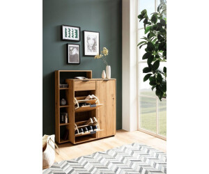 Finebuy Schuhschrank mit Schublade & Regal, Eiche-Dekor, 98x110x30cm ...