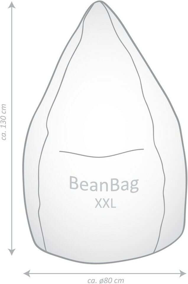 Sitting Point Marla XXL Sitzsack Samt 300L Petrol (Marla XXL) ab 92,99 ...
