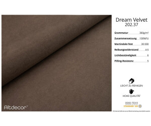 ALTDECOR Mari-U2 Wohnlandschaft U-Form Velours 6-Sitzer Braun ...
