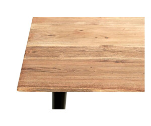 HAKU Beistelltisch Akazie massiv, schwarz/natur, 55x46x55cm (52956) ab ...