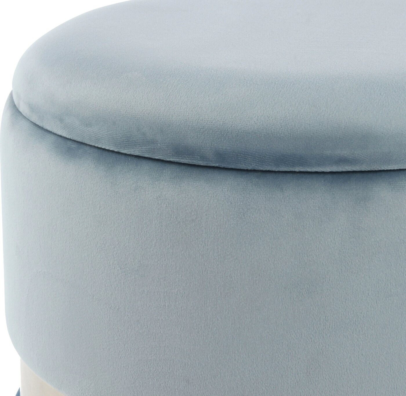 Kayoom Zora 125 Stauraumhocker 2er-Set Samt Hellblau/Silber/Blau (Zora ...