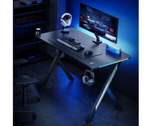 NanoRS RS102 Gaming-Schreibtisch RGB-LED-Beleuchtung 120x60cm (RS102 ...