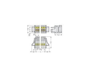 Wago 1-Leiter-Federleiste CAGE CLAMP® 10-polig 0,5mm² RM 2,5mm ...