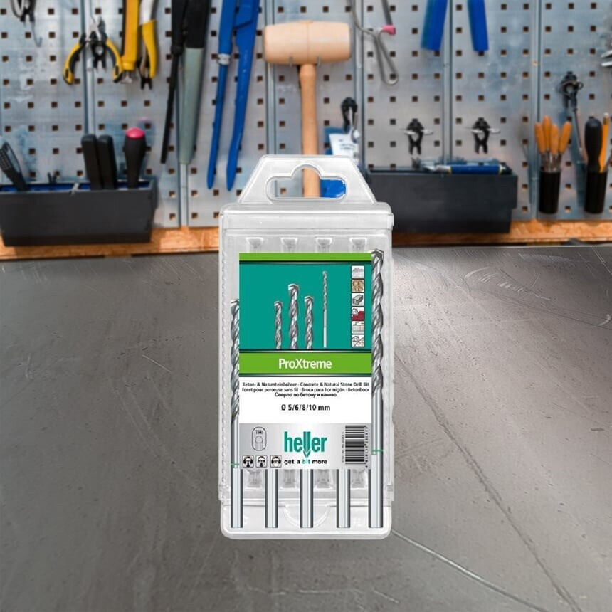 Heller ProXtreme Beton- & Natursteinbohrer-Set 5-tlg. Ø 4/5/6/8/10mm ...