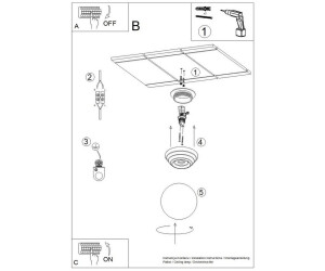 Sollux Zori Deckenleuchte Keramik Glas Orange G9 IP44 (SL.1899) ab 37 ...