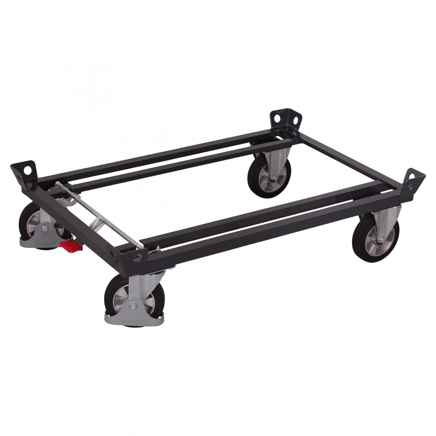 VARIOfit Palettenfahrgestell Vollgummi 1070x870mm 1200kg RAL 7016 (sw ...