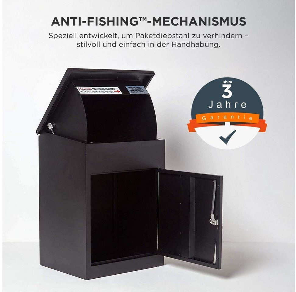 Homescapes Smart Parcel Box Mittelgroßer Wand-Paketkasten, Stahl ...