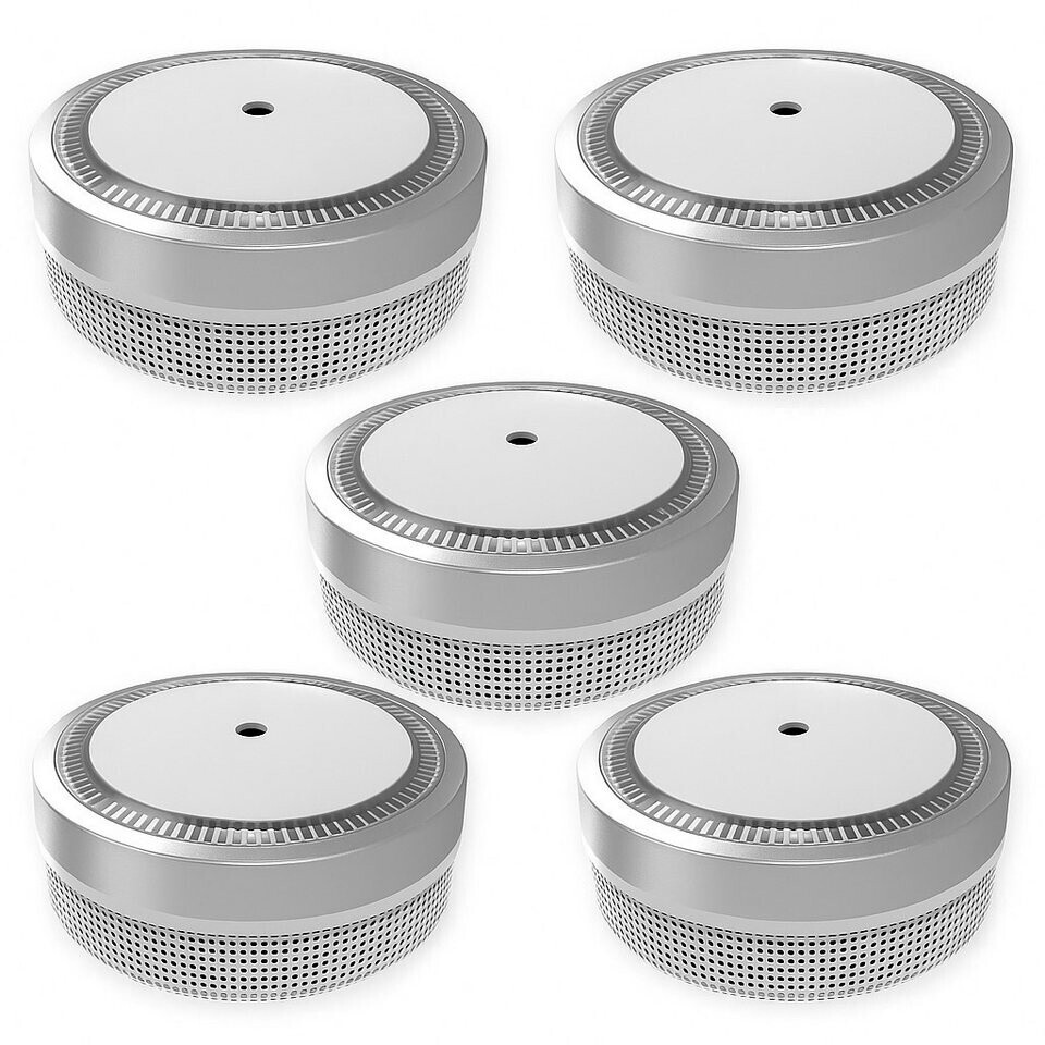 Nemaxx M1-Mini Rauchwarnmelder photoelektrisch 85dB 3V Lithium Silber ...