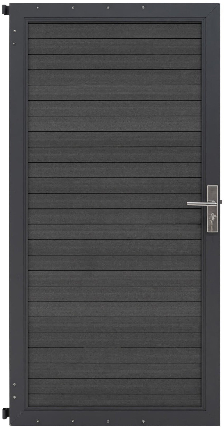 MonsterShop Verbundwerkstoff Fußgängertor Grau 90cm x 180cm WPC ...