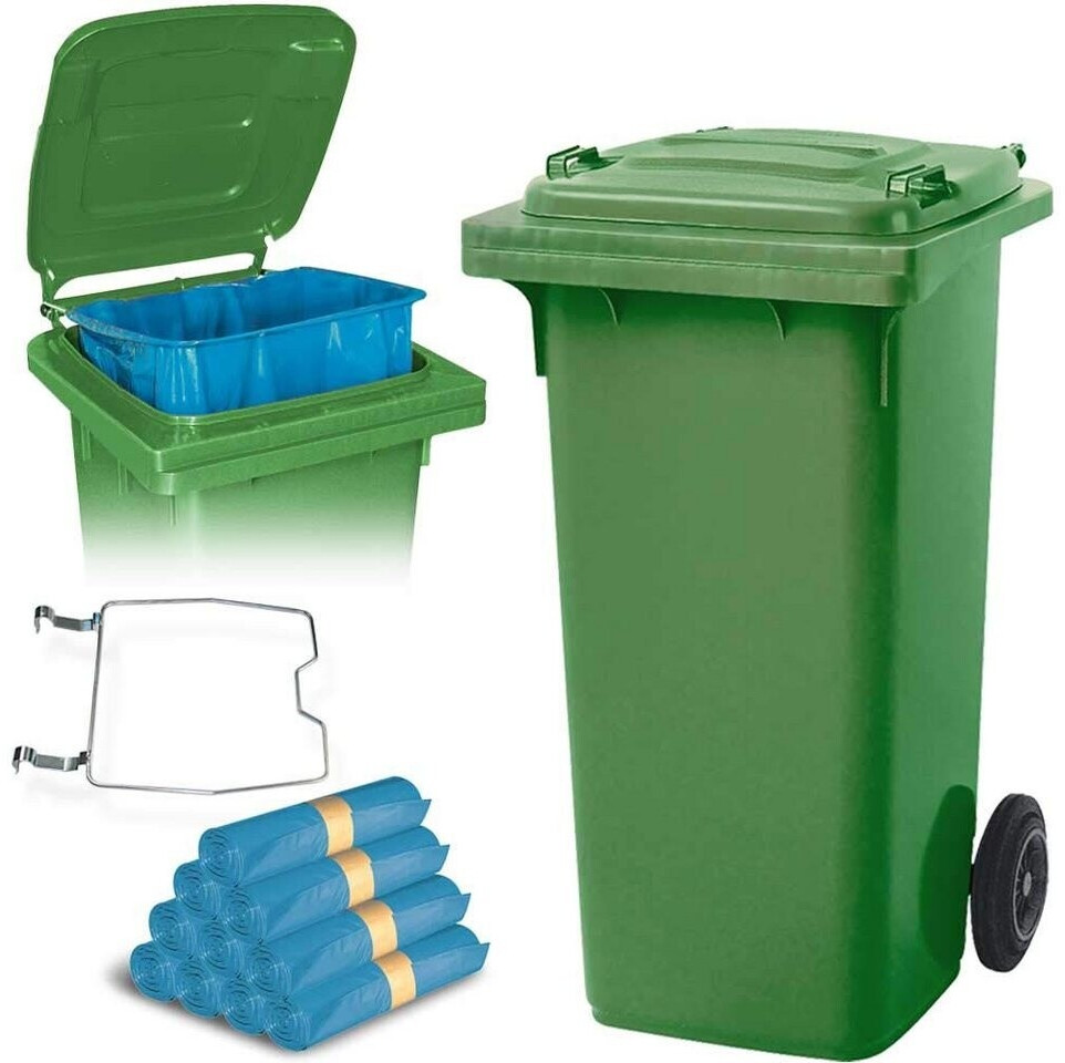 BRB Mülltonne 120L mit Müllsackhalter, grün (74995) ab 144,00 ...