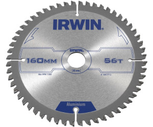 Irwin Kreissägeblatt Aluminium/NE-Metall 160x20mm 56T TCG (1907772) ab ...