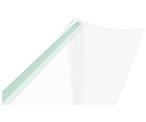 Schulte Corner Eckeinstieg Schiebetür 90x90cm 4mm ESG Klar Mattschwarz ...