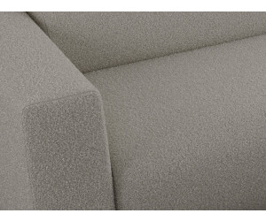 MKS Meble Pasadena Ecksofa L-Form Bouclé Grau, breite Armlehnen ...