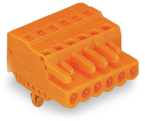 Wago 1-Leiter-Federleiste CAGE CLAMP® 2,5mm² orange (231-304/008-000 ...