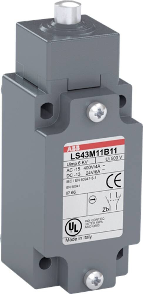 ABB LS43M11B11 Standard-Positionsschalter Metallgehäuse Druckbolzen ...