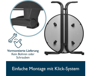 Beautissu Bellini Outdoor Stehtisch klappbar 3er Set Ø70cm Grau ...