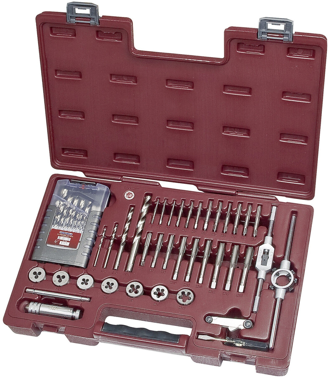 Kraftwerk HSS Bohrer- & Gewindeschneid-Werkzeugkoffer 56-teilig ...