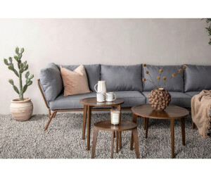 Gardenson Roxo Dining-Loungeset L-Form 283x221cm Metall/Textilgeflecht ...