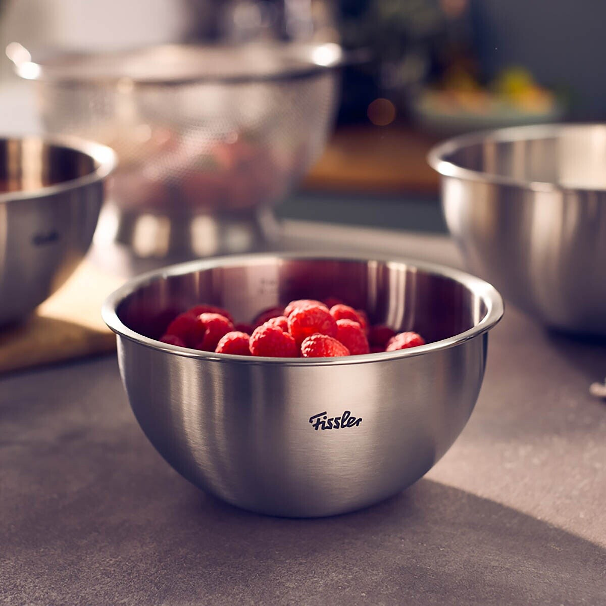 Fissler Küchenschüssel Rührschüssel 16 cm ESSENTIAL aus Edelstahl ...