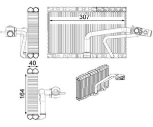 Mahle Verdampfer Klimaanlage BEHR Premium Line AE 114 000P ab 177,66 ...