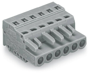 Wago 1-Leiter-Federleiste CAGE CLAMP® 2,5mm² grau (231-111/026-000) ab ...