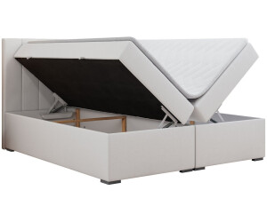 MKS Meble LOPE Boxspringbett 180x200cm, Kunstleder, weiß (800000780444 ...