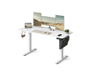 Songmics Höhenverstellbarer Schreibtisch elektrisch, 140cm, 4 ...